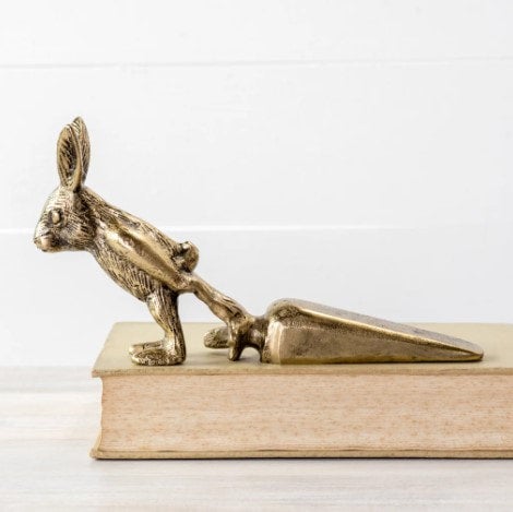 Gold Rabbit Door Stopper | Mankato Vintage Market